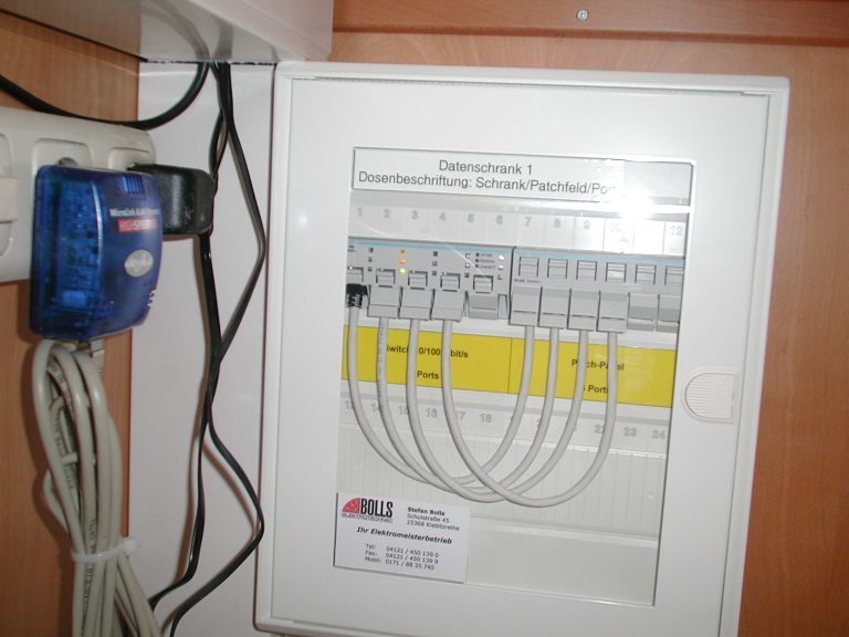 Installation Datenverteiler - Bolls Elektrotechnik